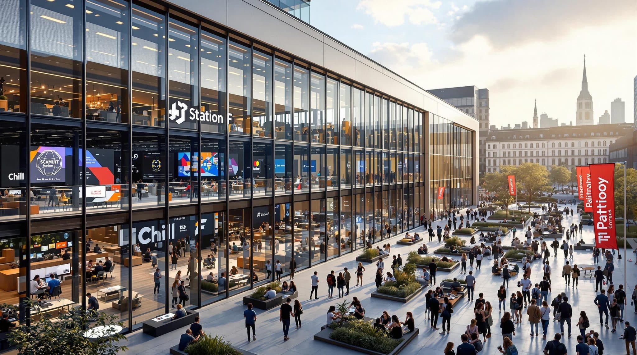 Station F, tremplin pour l'entrepreneuriat à Paris
